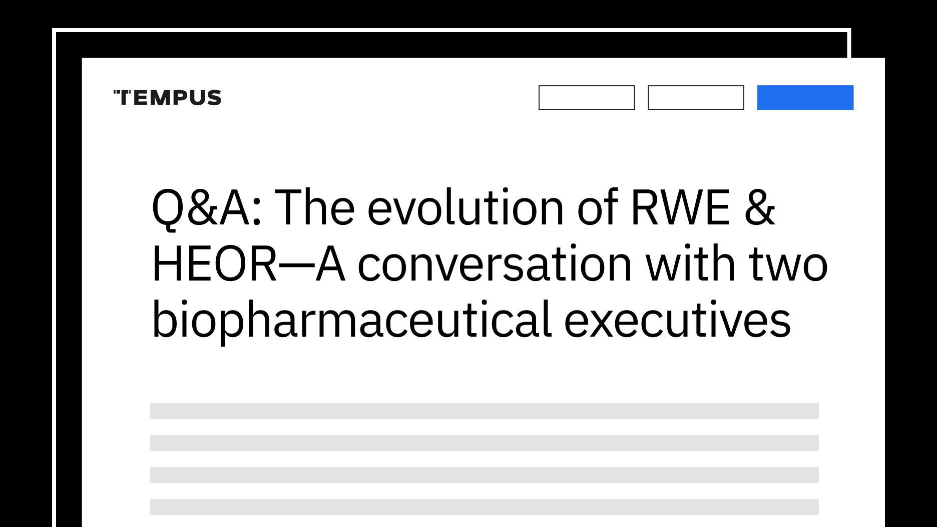 Q&A: The evolution of RWE & HEOR—A conversation with two ...